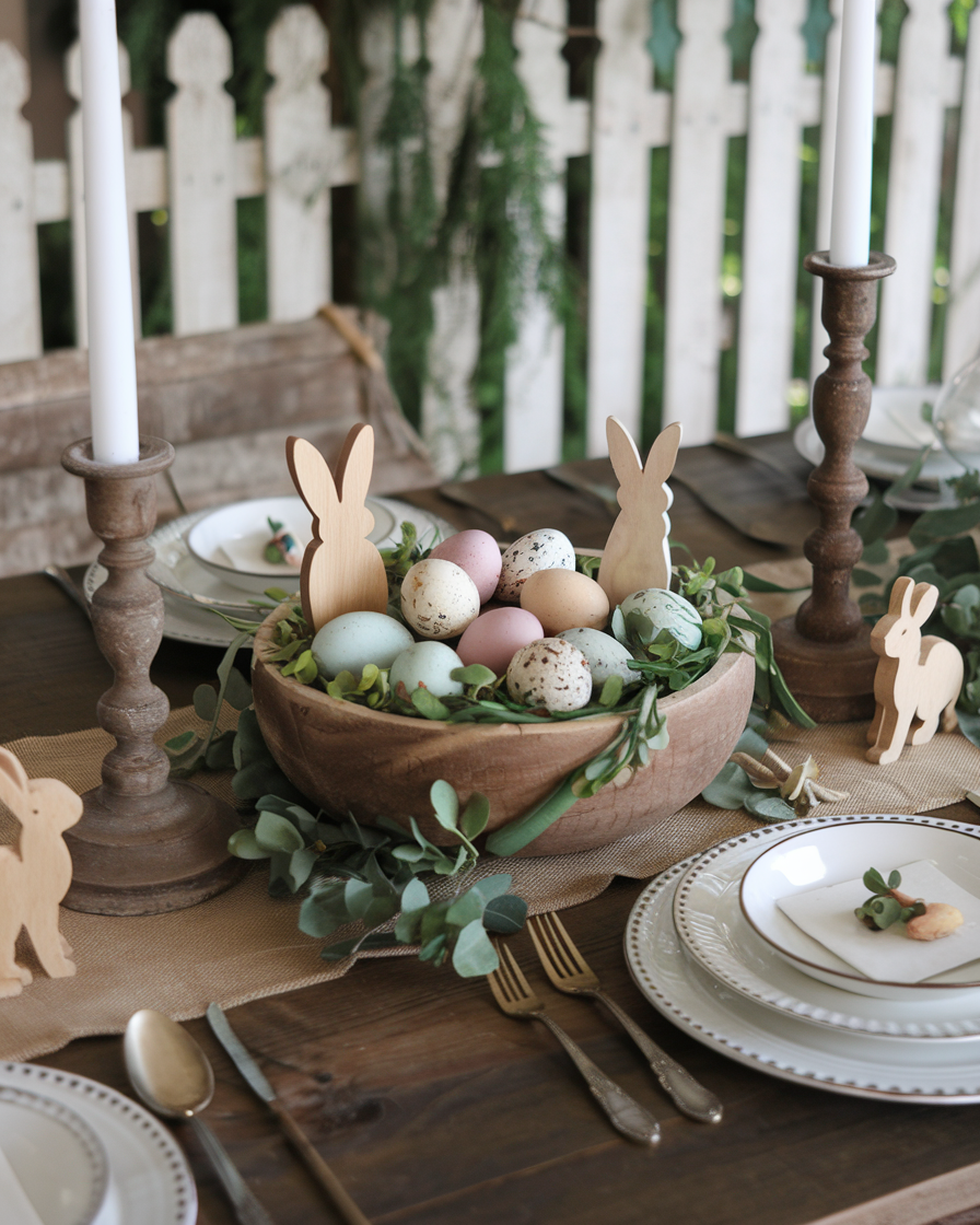 42 Farmhouse Easter Decor Ideas 2025: DIY, Rustic, Vintage & Modern ...