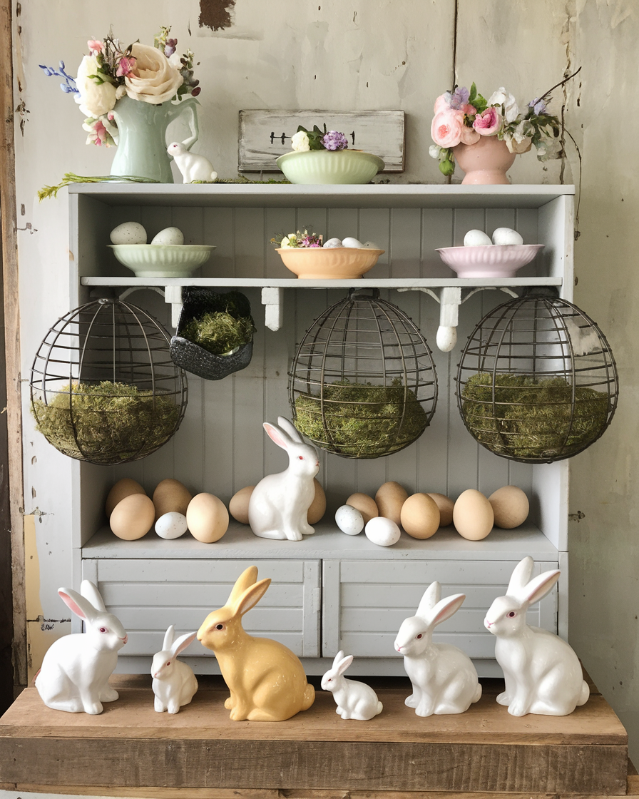 42 Farmhouse Easter Decor Ideas 2025: DIY, Rustic, Vintage & Modern ...