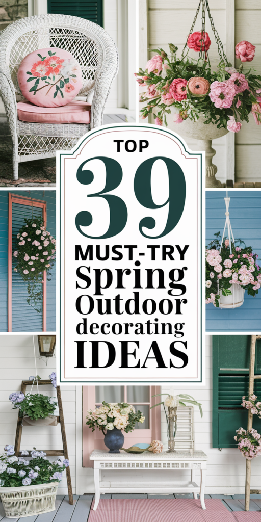 39 Stunning Spring Outdoor Decor Ideas 2025 to Refresh Your Porch ...