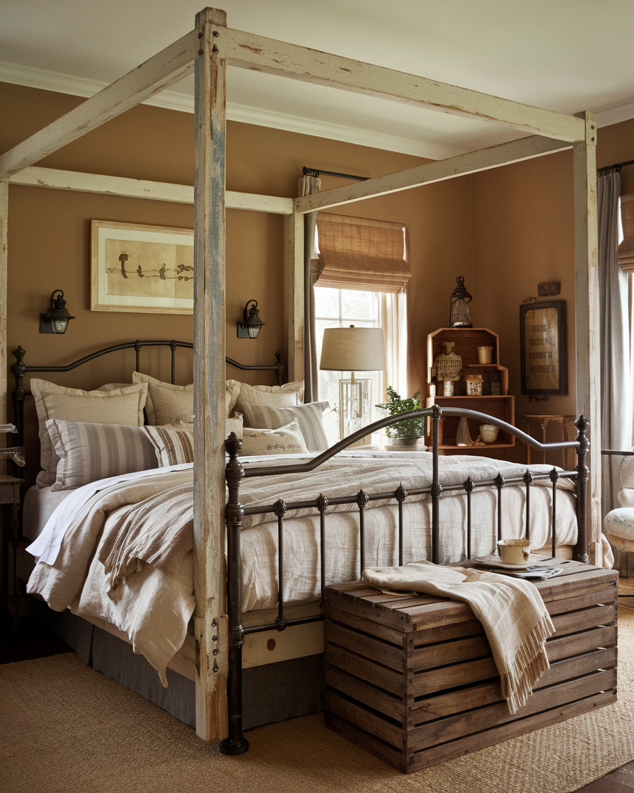 37 Country Bedroom Ideas 2025 – Cozy, Farmhouse Rustic, Romantic ...