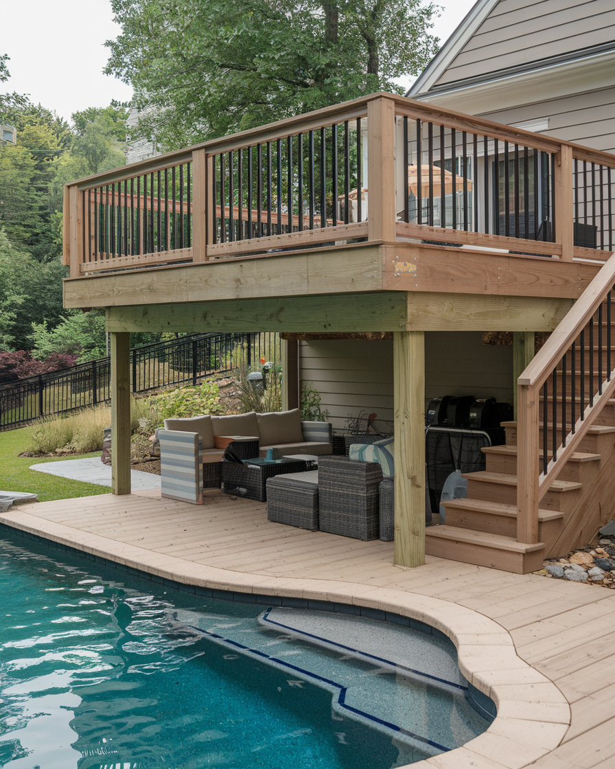 41 Above Ground Pool Deck Ideas 2025 – Stylish, Budget-Friendly & DIY ...