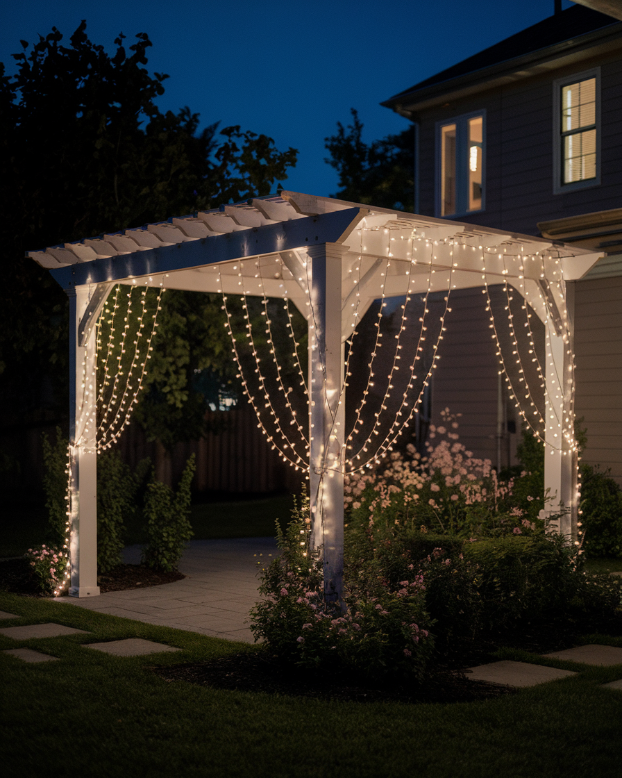 37 Outdoor String Lights Ideas 2025 – Stunning Backyard, Patio, Deck ...