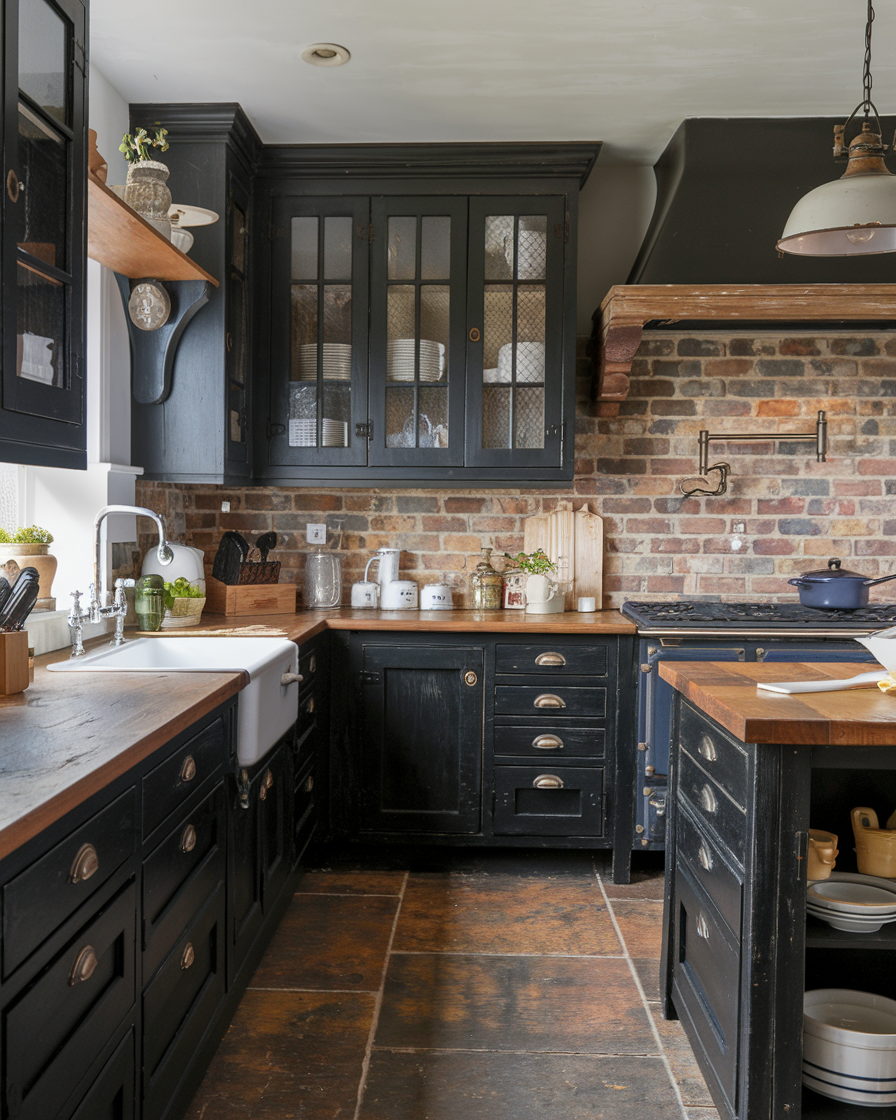 39 Stunning Black Kitchen Cabinets 2025 Ideas – Modern, Rustic & Trendy ...