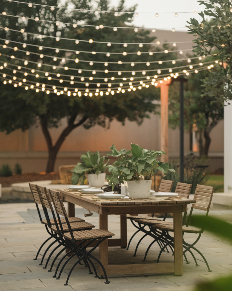 37 Outdoor String Lights Ideas 2025 – Stunning Backyard, Patio, Deck ...