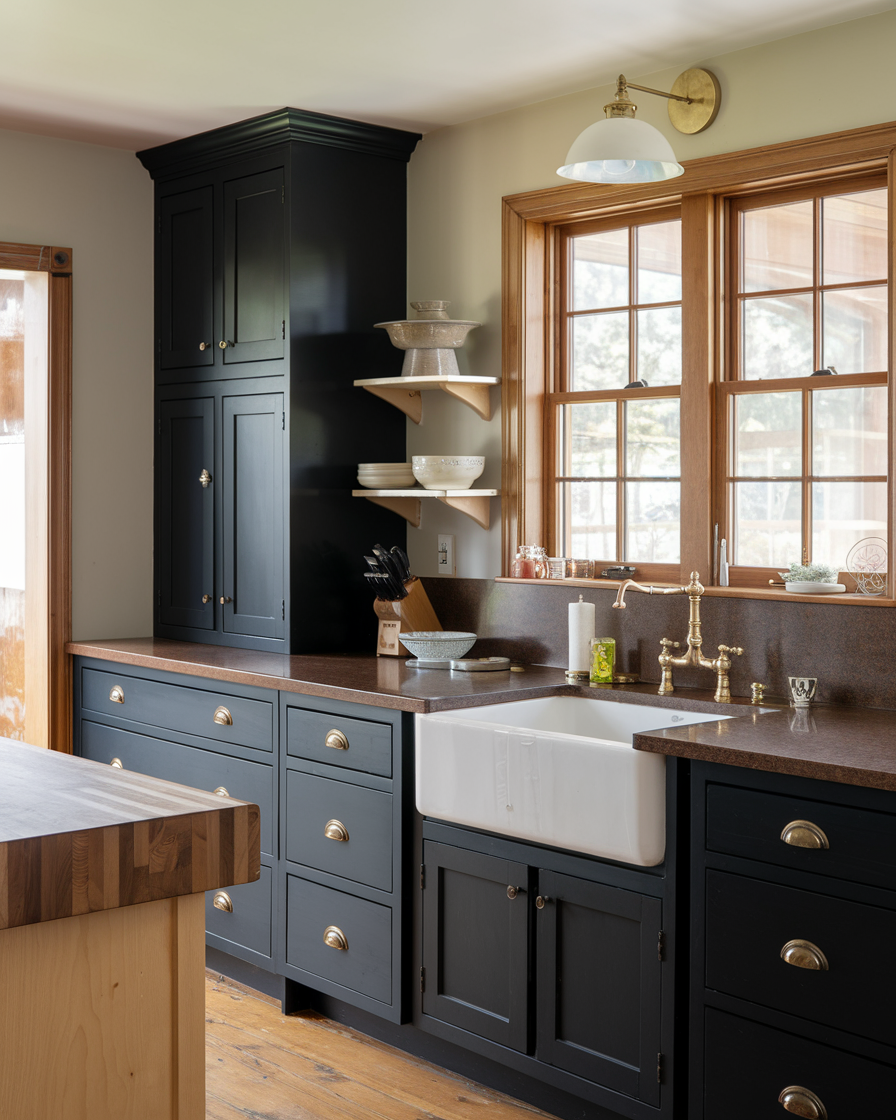 39 Stunning Black Kitchen Cabinets 2025 Ideas – Modern, Rustic & Trendy ...