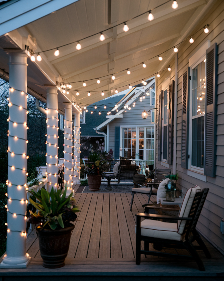 37 Outdoor String Lights Ideas 2025 – Stunning Backyard, Patio, Deck ...