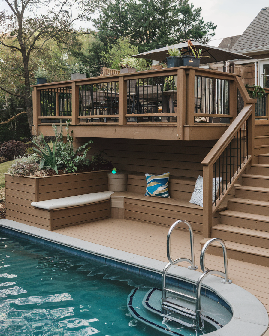 41 Above Ground Pool Deck Ideas 2025 – Stylish, Budget-Friendly & DIY ...