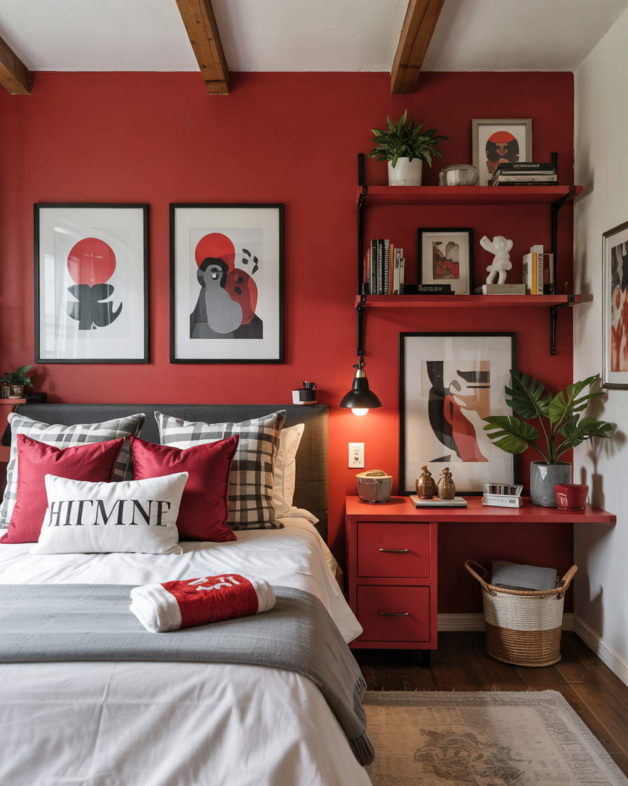 36 Red Bedroom 2025 ideas with cozy decor, bold colors, aesthetic walls ...