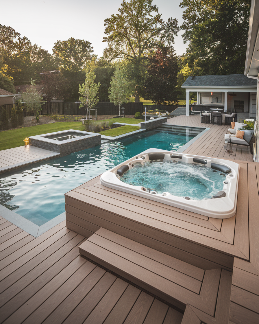 30 Backyard Deck Ideas 2025 for DIY Builds, Pools, Hot Tubs, Stairs ...