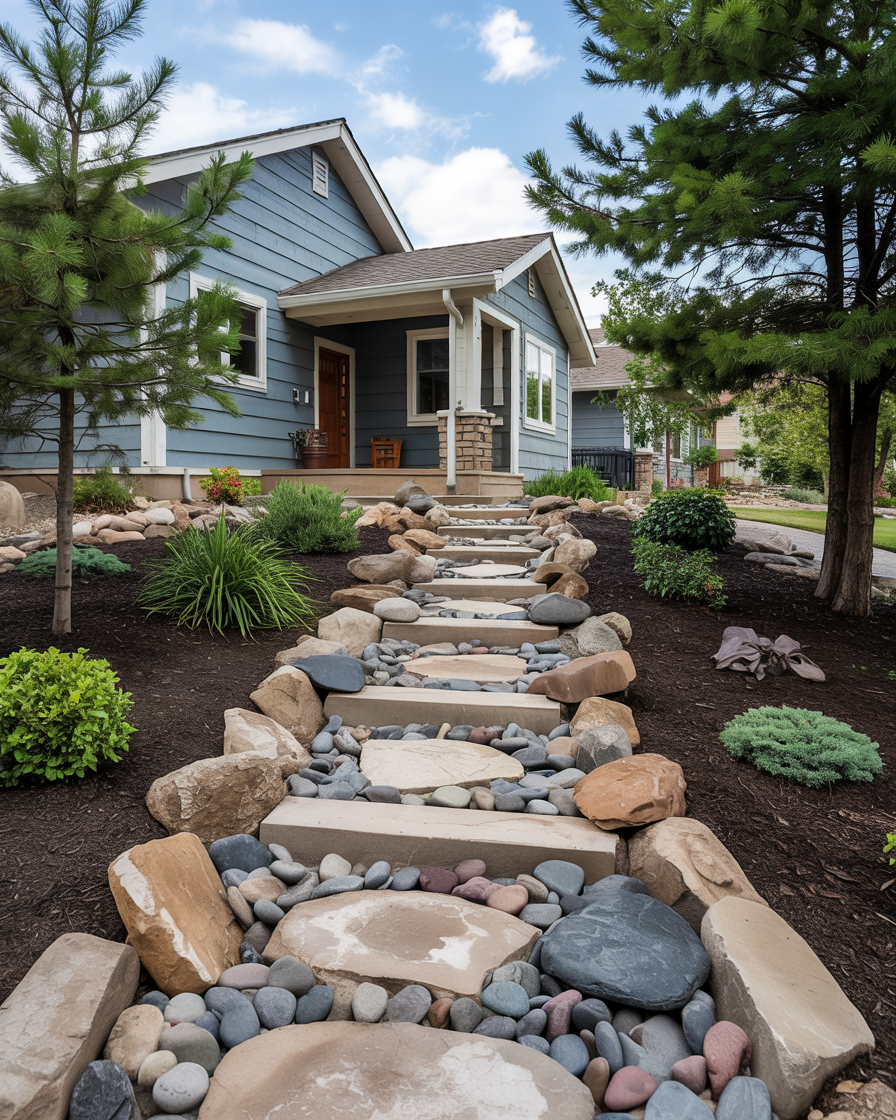 41 Landscaping Ideas Front Yard 2025 to Boost Curb Appeal with Rock ...
