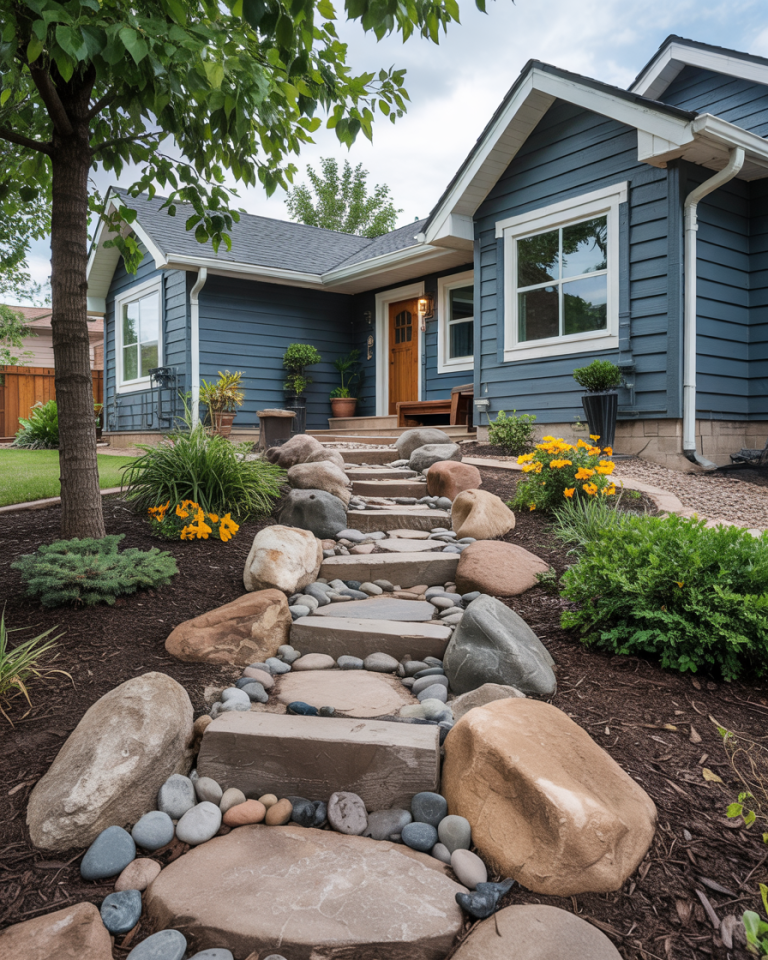 41 Landscaping Ideas Front Yard 2025 to Boost Curb Appeal with Rock ...