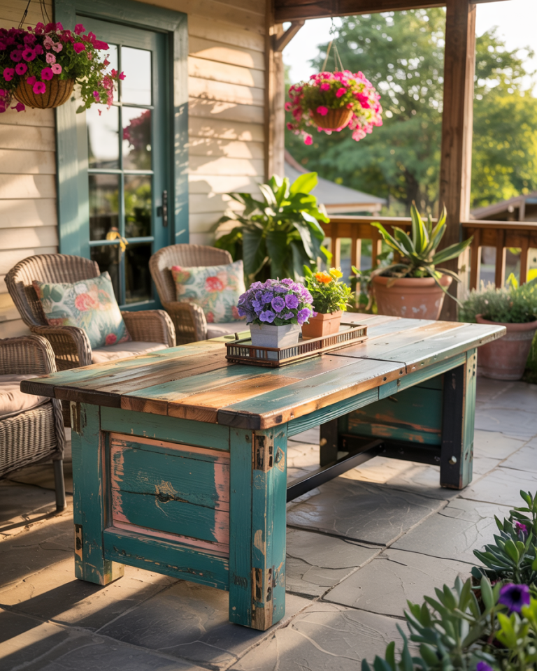 44 Patio Table Ideas for 2025: Unique, Budget-Friendly DIY Designs for ...