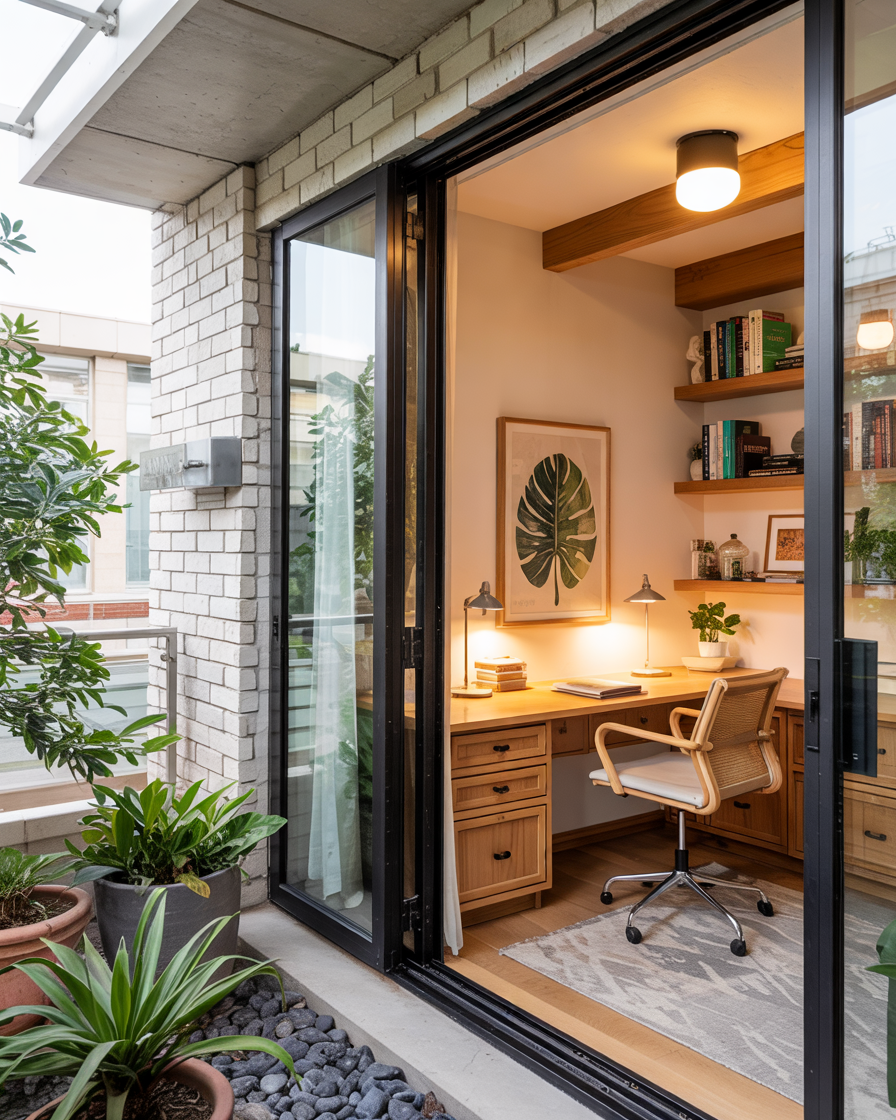 38 Balcony Workspace Ideas 2025 for Small Spaces Closed and Open ...