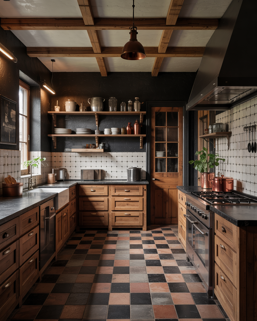 Explore 40 Dark Moody Kitchen Ideas 2025 with Stylish Decor, Cabinet ...