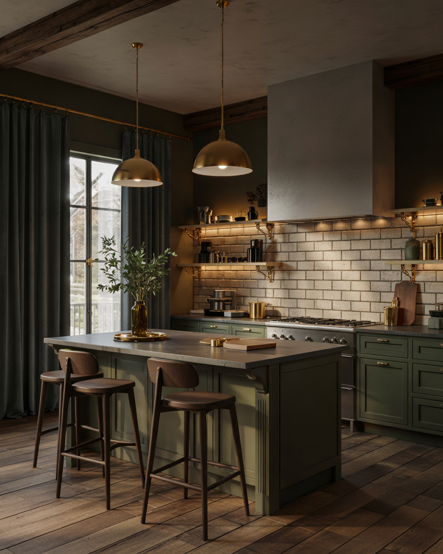 Explore 40 Dark Moody Kitchen Ideas 2025 with Stylish Decor, Cabinet ...