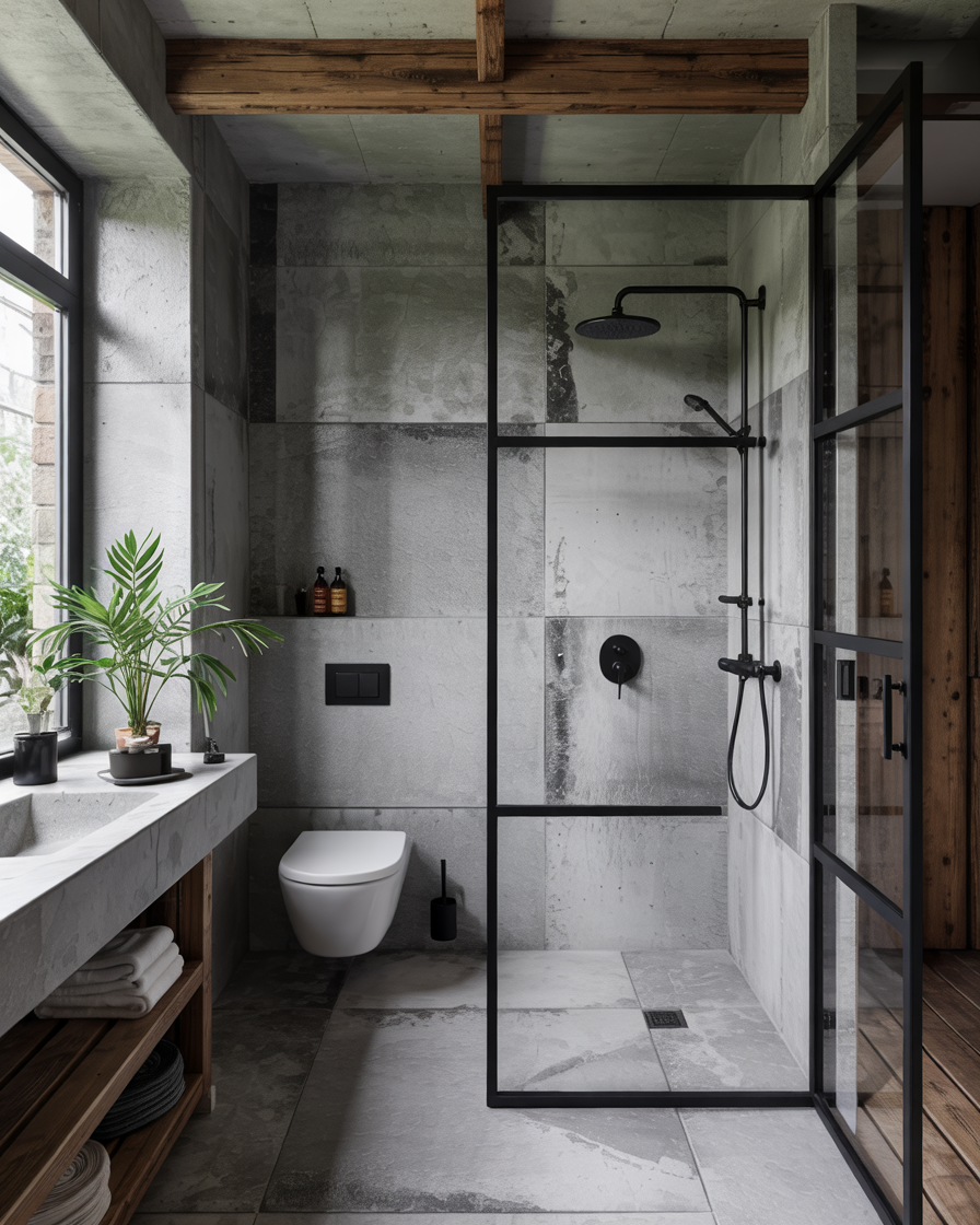 40 No Door Shower Ideas 2025 for Walk In Bathrooms Small Spaces Privacy ...