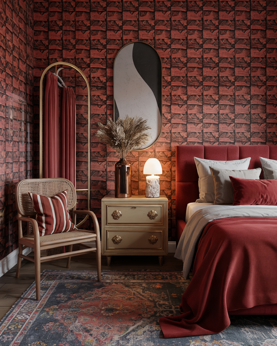 36 Red Bedroom 2025 ideas with cozy decor, bold colors, aesthetic walls ...