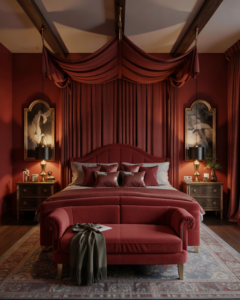 36 Red Bedroom 2025 ideas with cozy decor, bold colors, aesthetic walls ...