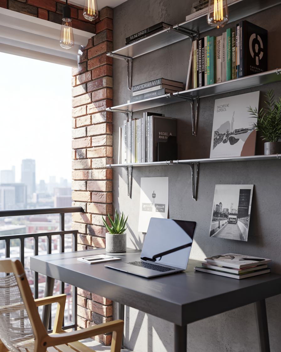 38 Balcony Workspace Ideas 2025 for Small Spaces Closed and Open ...