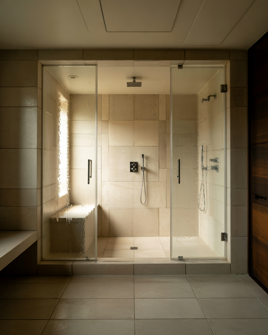 40 No Door Shower Ideas 2025 for Walk In Bathrooms Small Spaces Privacy ...