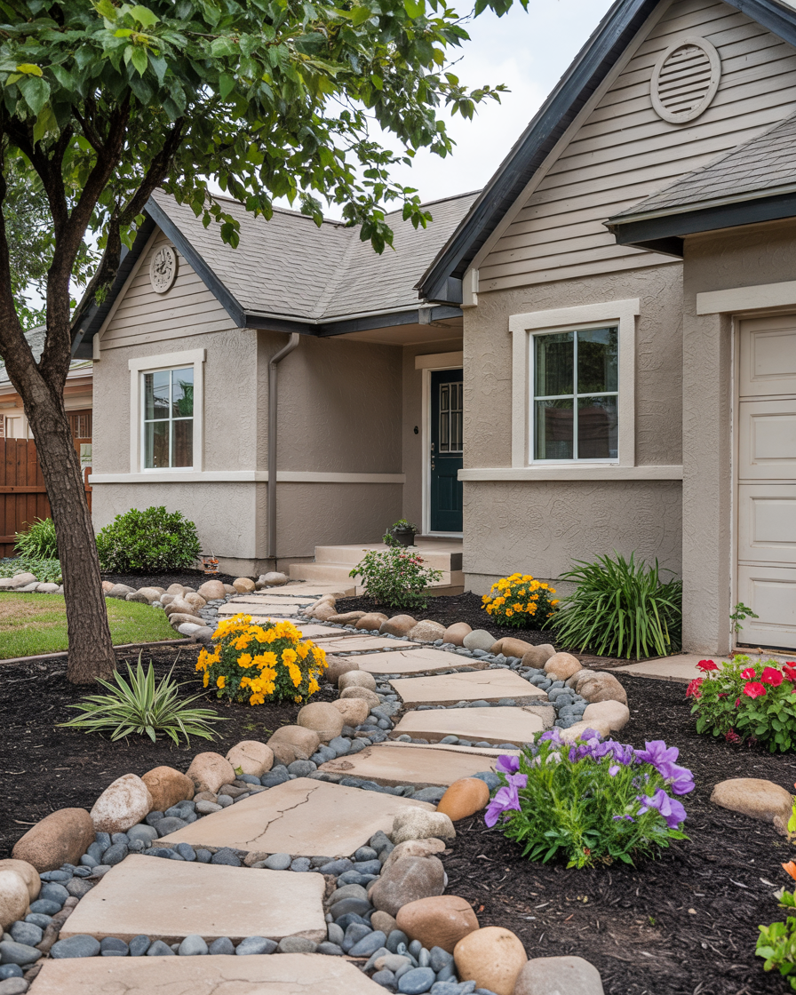 41 Landscaping Ideas Front Yard 2025 to Boost Curb Appeal with Rock ...