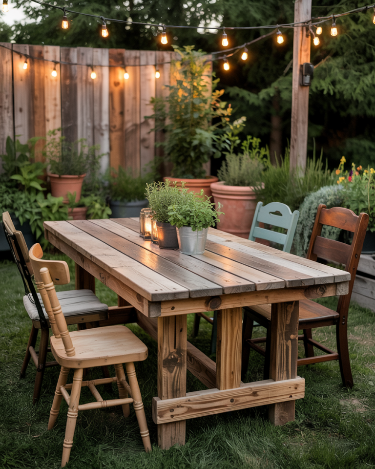 44 Patio Table Ideas for 2025: Unique, Budget-Friendly DIY Designs for ...