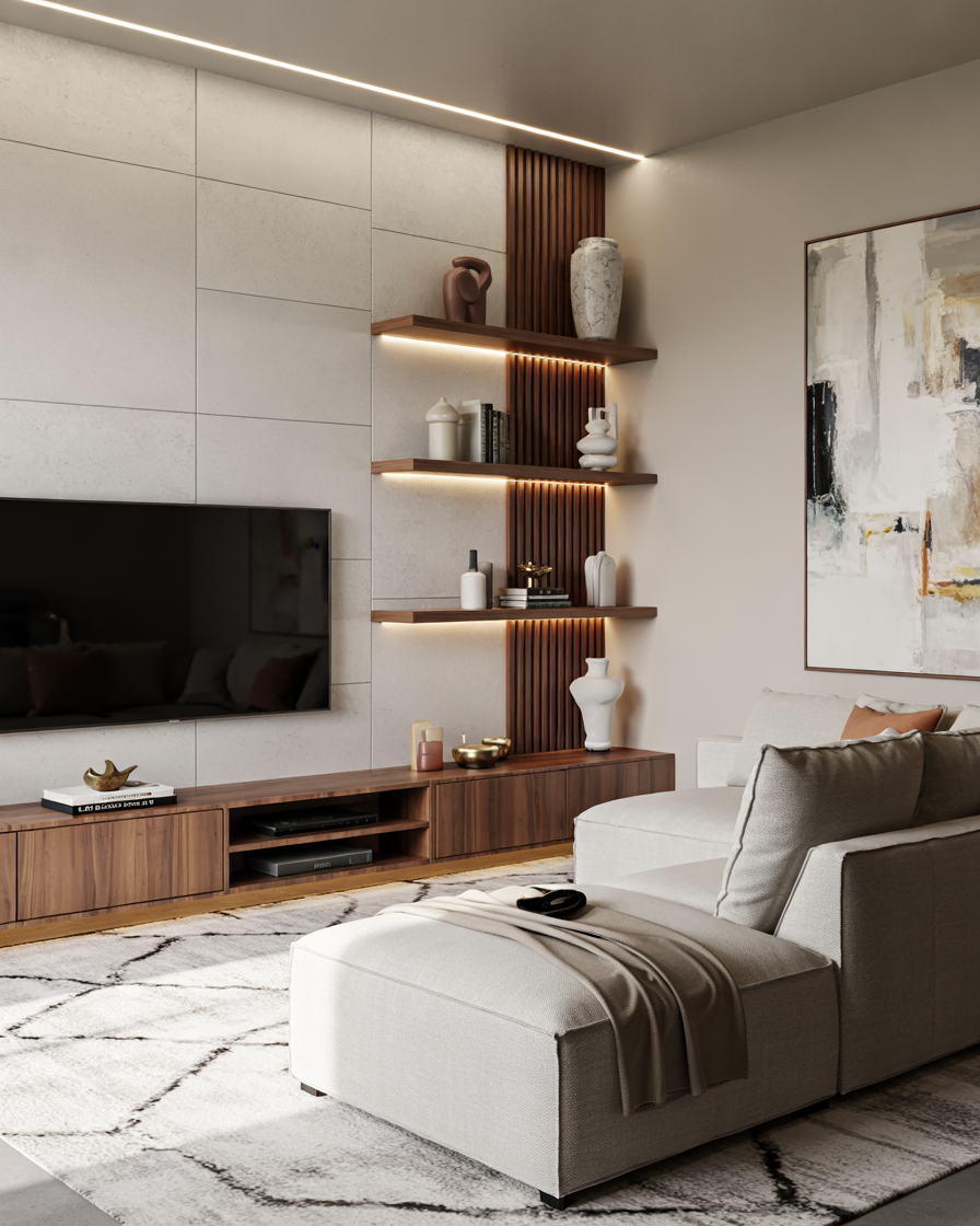 41 Modern Living Room 2025 Ideas with Cozy Mid Century, Black, Neutral ...