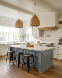 Stylish Blue Kitchen 2025 Ideas with Blackand Finishes and Modern ...