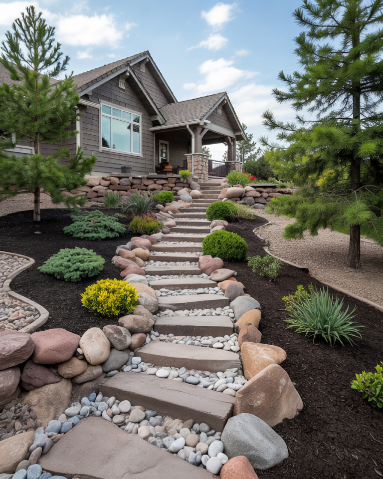 41 Landscaping Ideas Front Yard 2025 to Boost Curb Appeal with Rock ...
