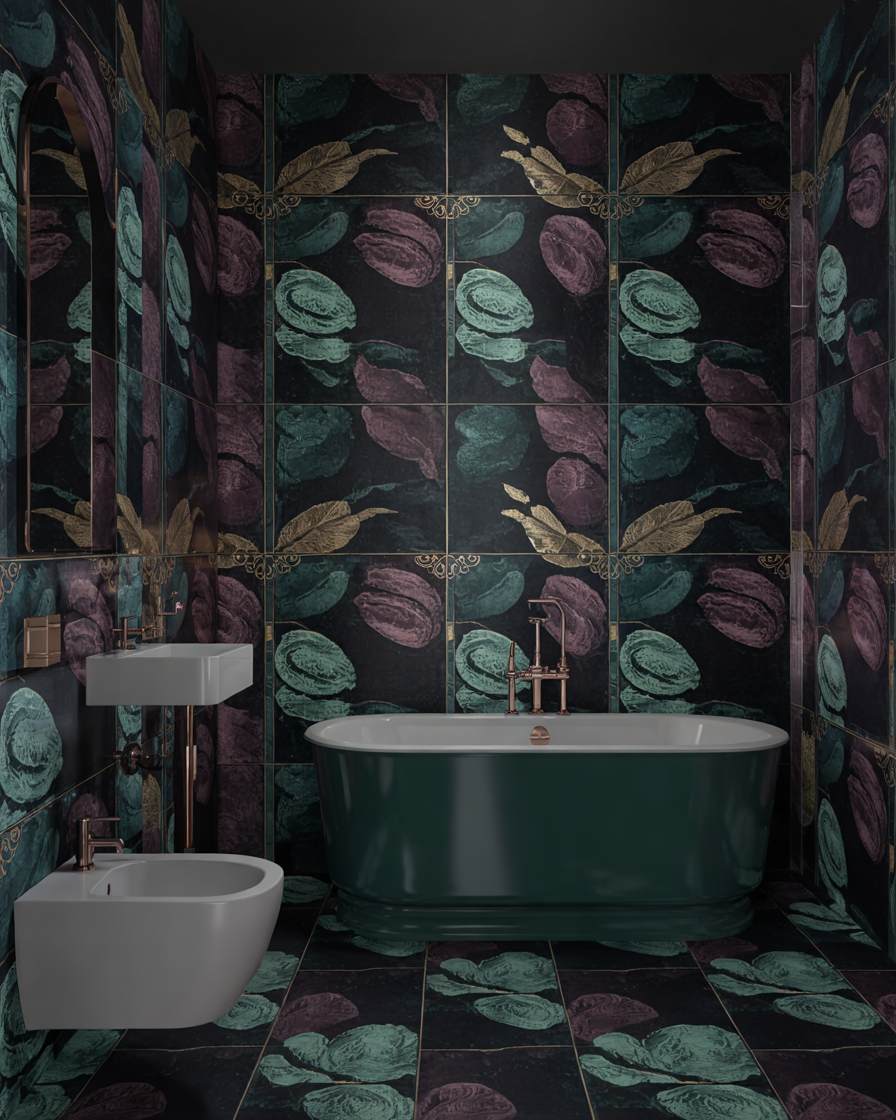 43 Dark Moody Bathroom 2025 Ideas for Color Palettes, Lighting, Tiles ...