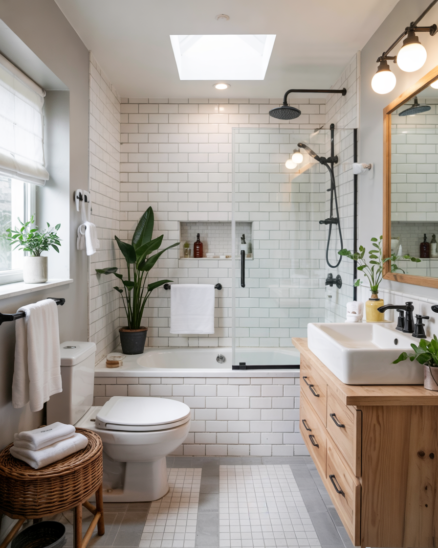 Small Bathroom Ideas 2025 with Smart Storage Modern Touches and Bold ...