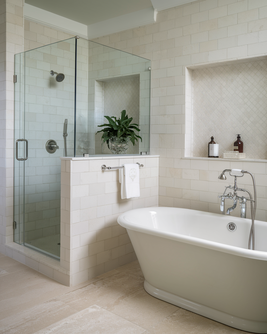 29 Half Wall Shower Ideas 2025 for Walk-In Designs, Master Baths, and ...