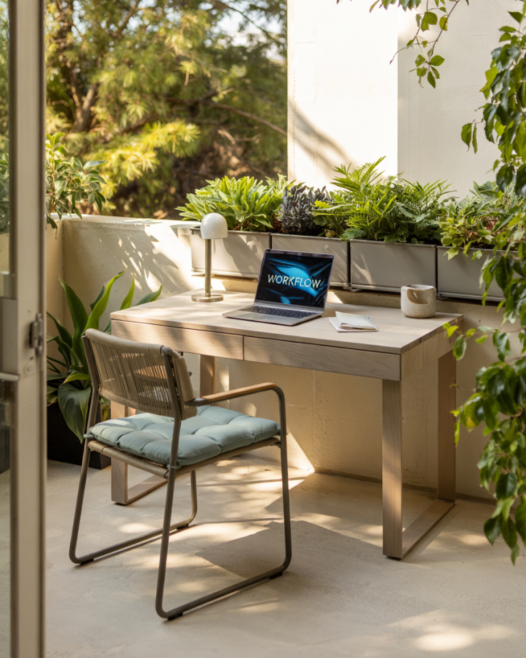 38 Balcony Workspace Ideas 2025 for Small Spaces Closed and Open ...