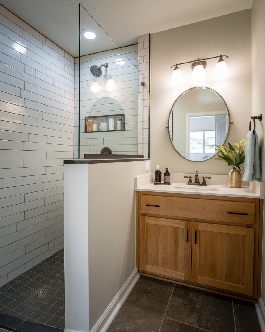 29 Half Wall Shower Ideas 2025 for Walk-In Designs, Master Baths, and ...