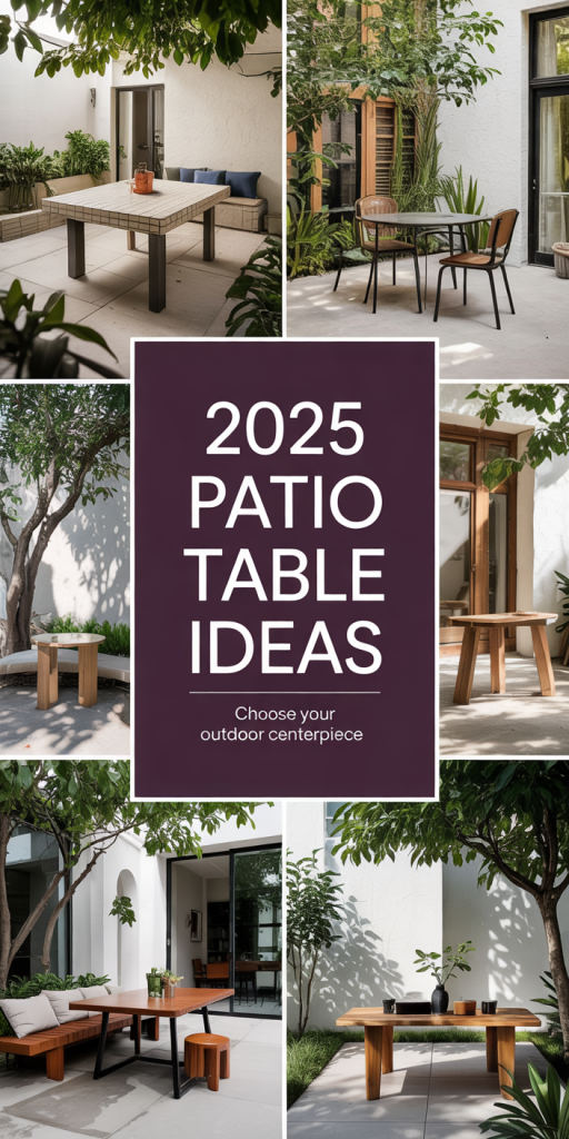 44 Patio Table Ideas for 2025: Unique, Budget-Friendly DIY Designs for ...