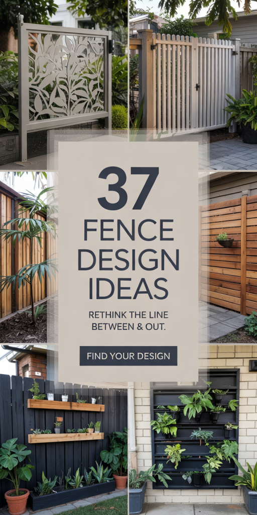 Fence Design Ideas 2025 for Backyard and Front Yard with Creative ...