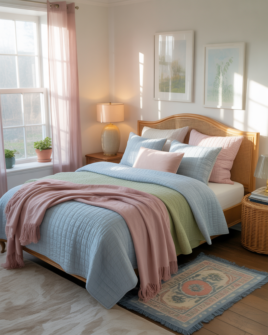 Spring Bedroom Ideas 2025 for a Cozy Refresh with Colorful Decor, Cute ...