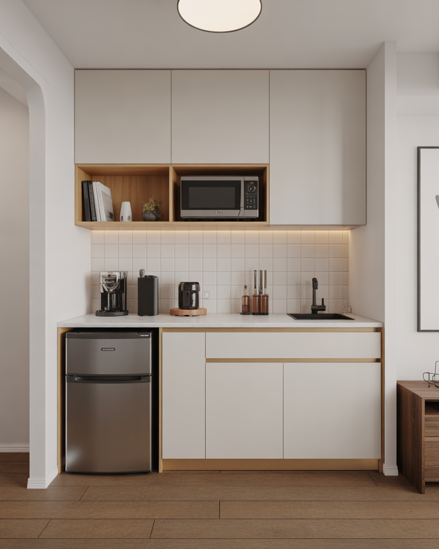 Mini Kitchen Ideas Small Spaces 2025 for Apartments Cabins Offices and ...