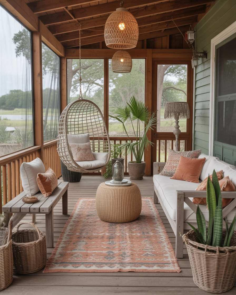Screened In Porch Decorating Ideas 2025 for Cozy, Rustic, Boho, and ...