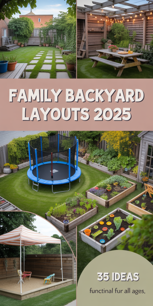 35 Family Backyard Layout Ideas 2025 for Kid Friendly, Rustic, Zen, and ...