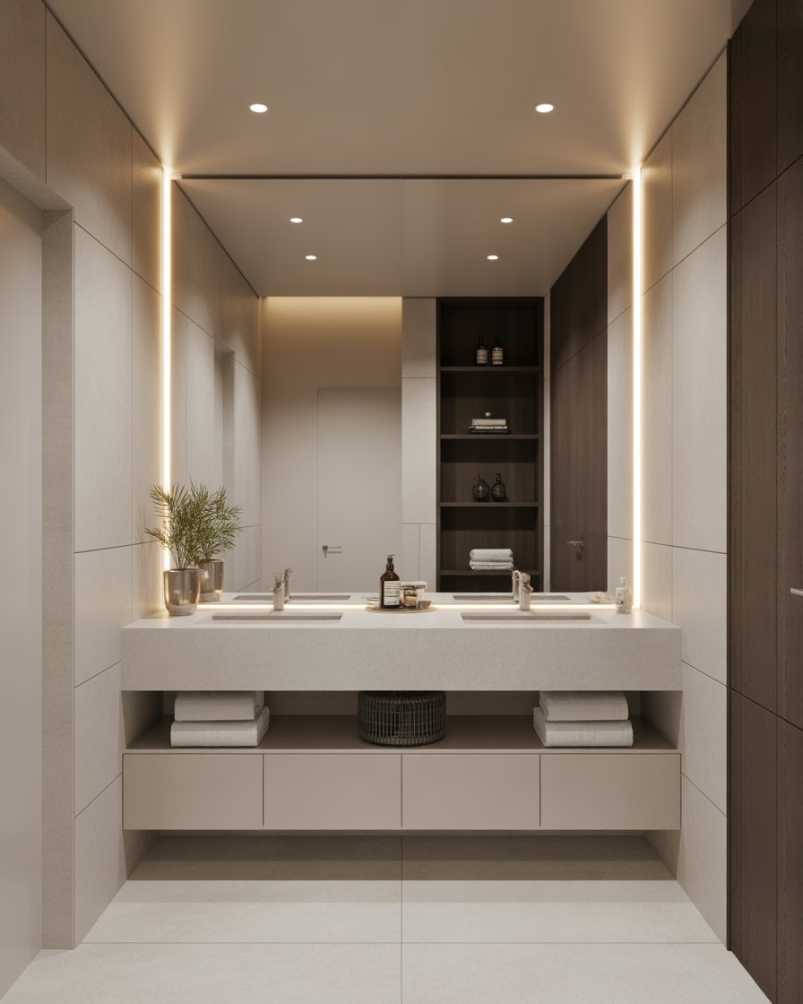 Master Bathrooms Luxury 2025 Ideas with Double Vanities Black Accents ...