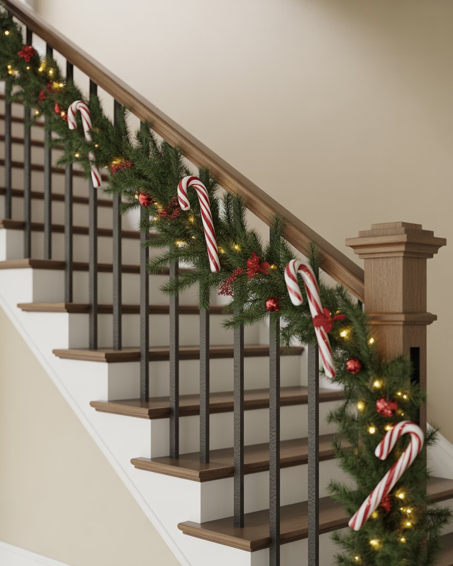 38 Garland Christmas Decor 2025 Ideas for Stairs Fireplace Doorway ...