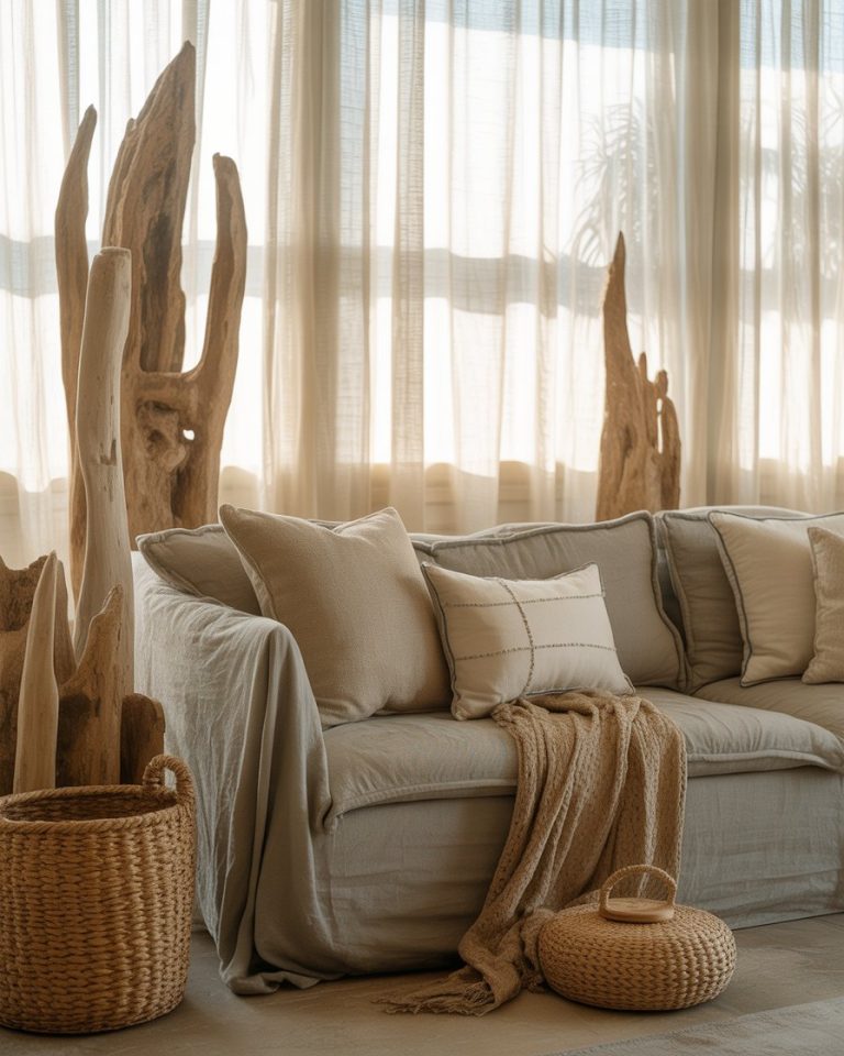 Earthy Living Room Ideas 2025 with Cozy Decor Natural Colors Green ...