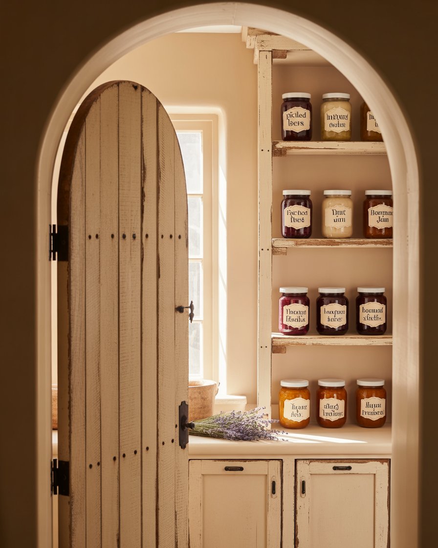27 Farmhouse Pantry Ideas 2025 With Rustic Doors, Cabinets, Wallpaper ...