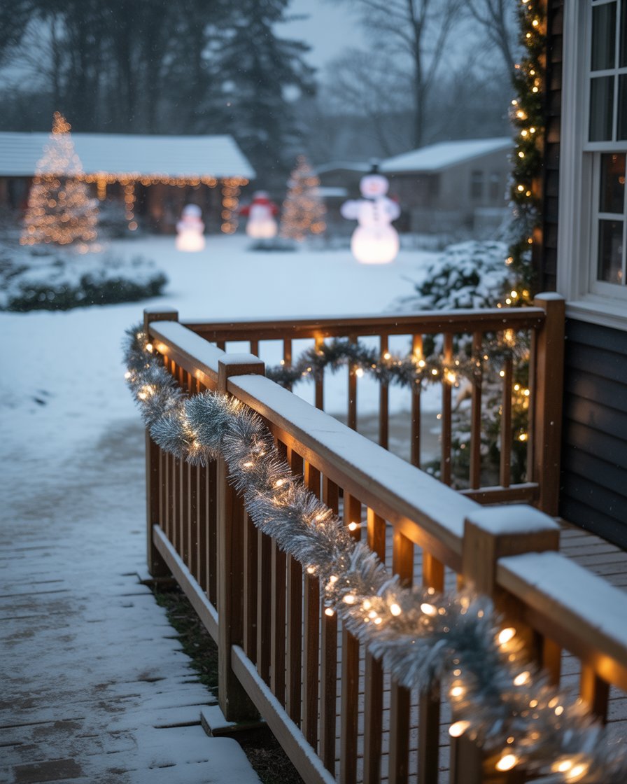 38 Garland Christmas Decor 2025 Ideas for Stairs Fireplace Doorway ...