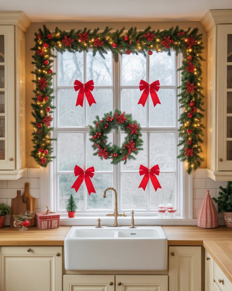 38 Garland Christmas Decor 2025 Ideas for Stairs Fireplace Doorway ...