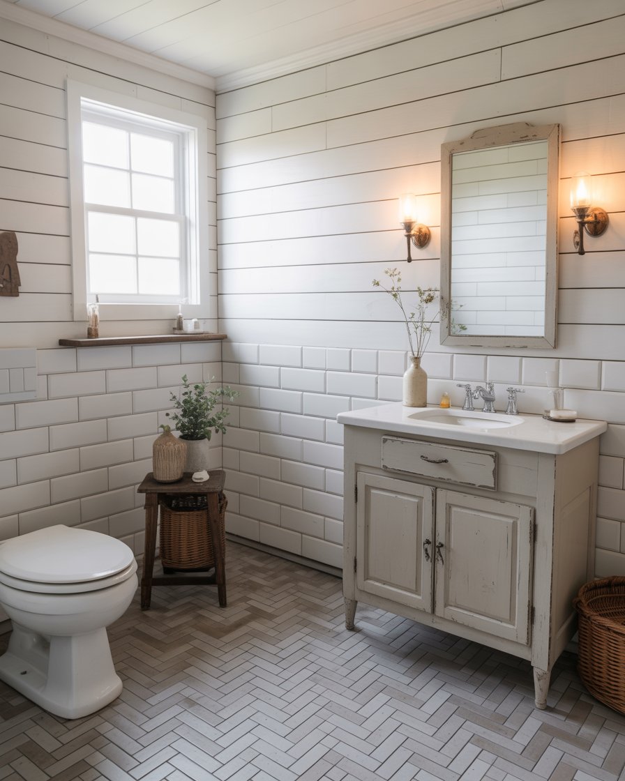 39 Bathroom Flooring Ideas 2025 with Tile Trends, LVP, Terrazzo, Slate ...