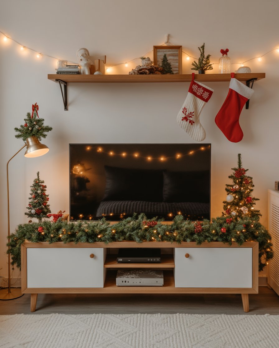 38 Garland Christmas Decor 2025 Ideas for Stairs Fireplace Doorway ...