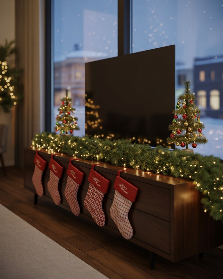 38 Garland Christmas Decor 2025 Ideas for Stairs Fireplace Doorway ...