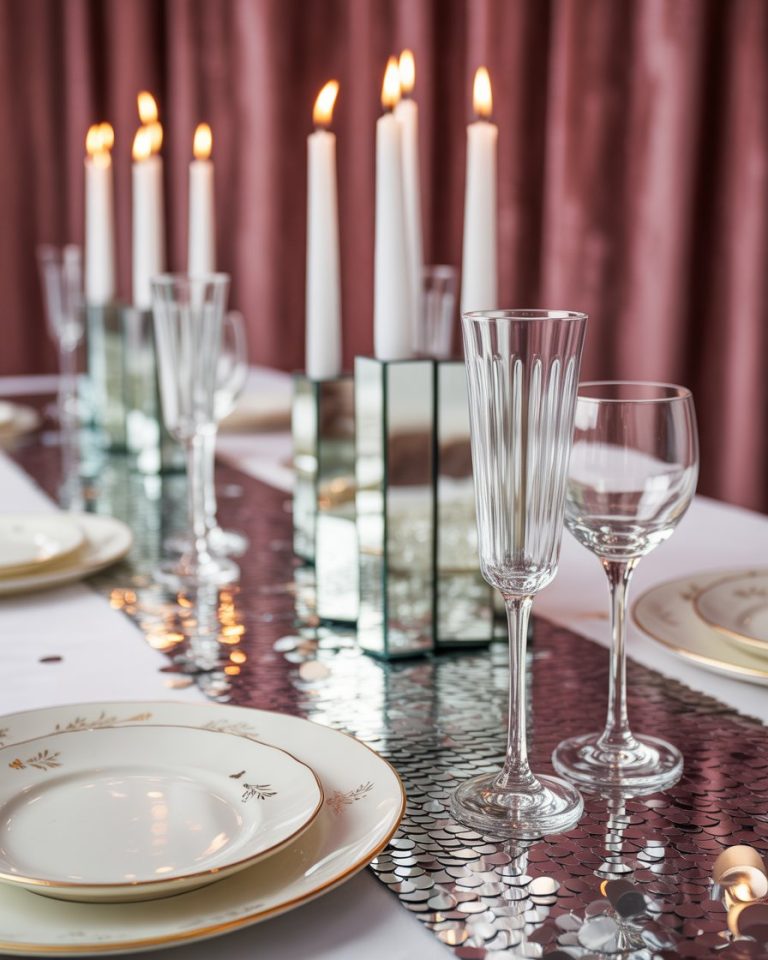 New Year’s Eve Table Decor Party 2026 with Diy Simple Silver Red Easy ...